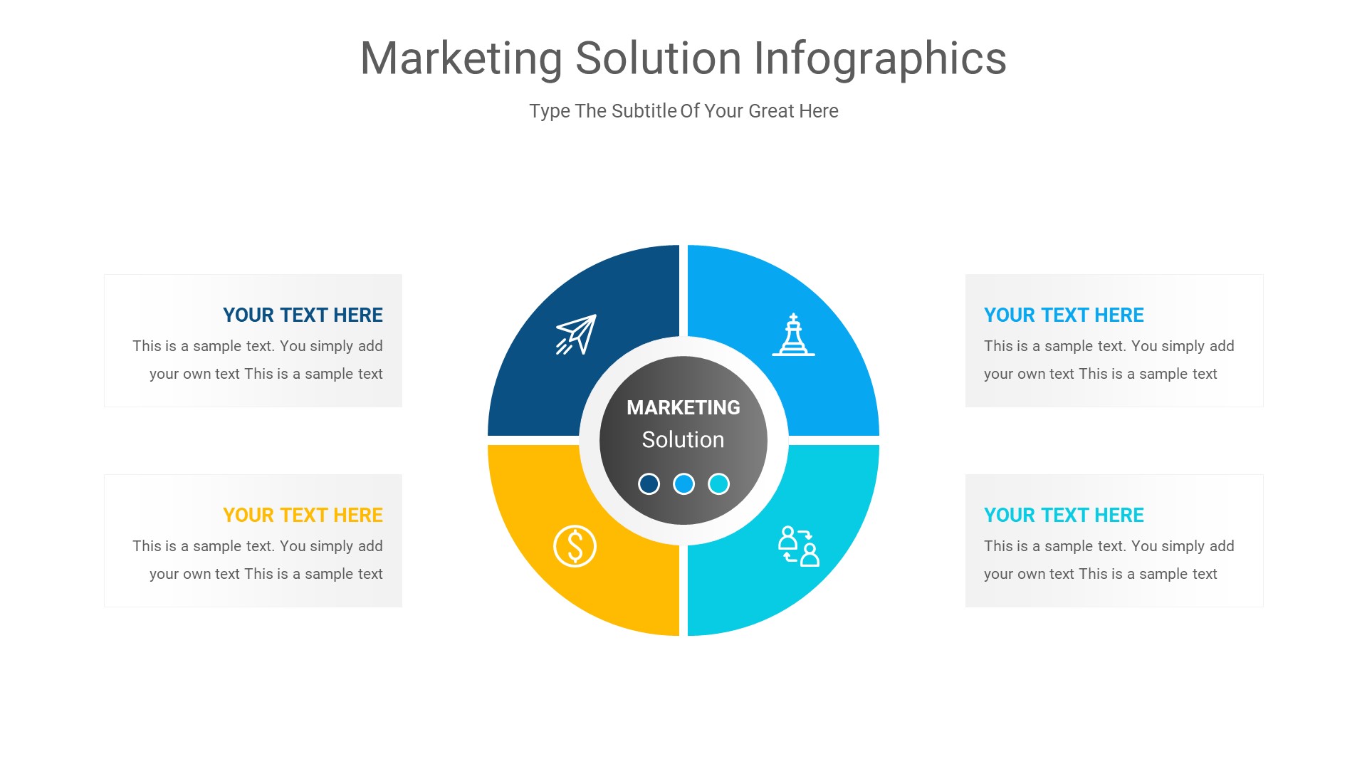 Marketing Solution Infographics Presentation Template, Presentation ...