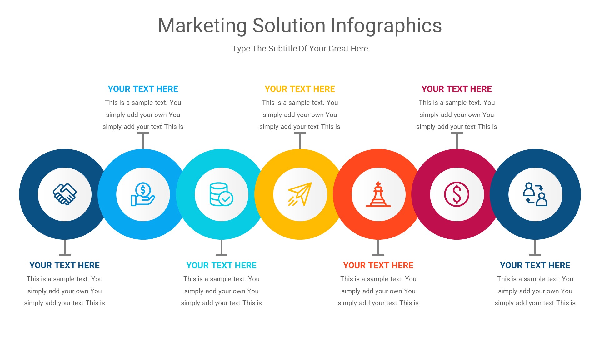 Marketing Solution Infographics Presentation Template, Presentation ...