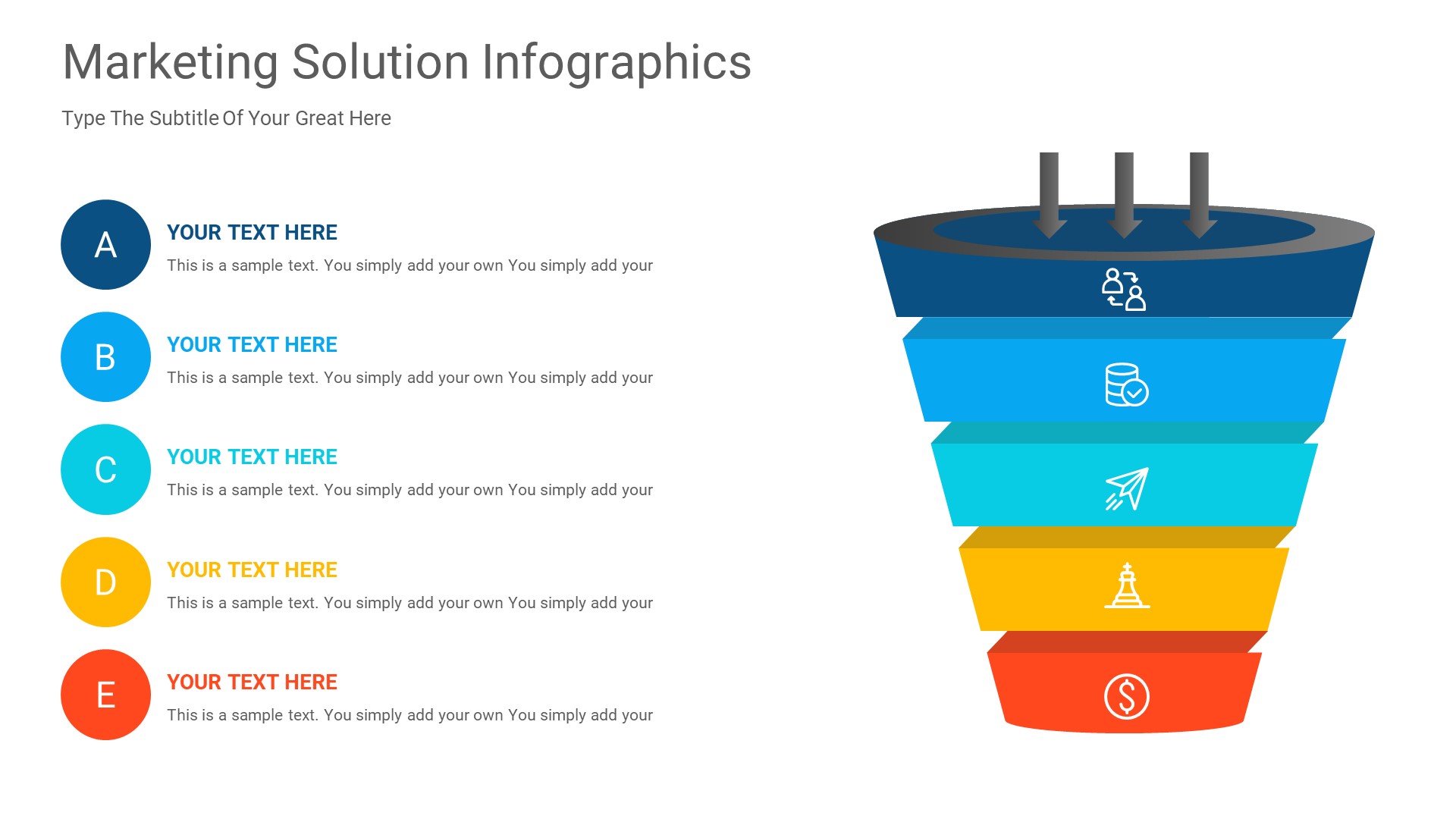 Marketing Solution Infographics Presentation Template, Presentation ...