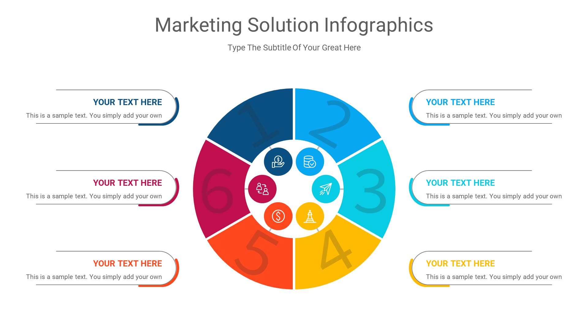 Marketing Solution Infographics Presentation Template, Presentation ...