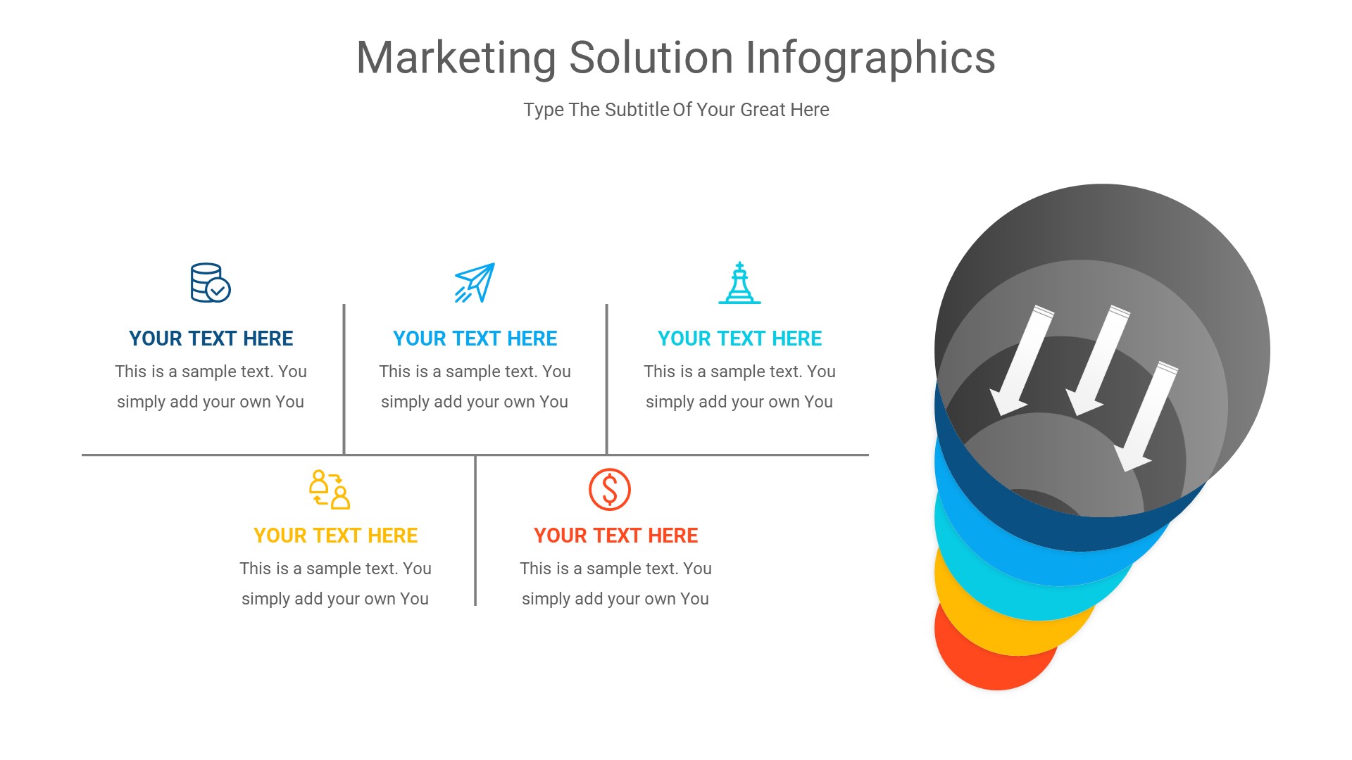 Marketing Solution Infographics Presentation Template, Presentation ...