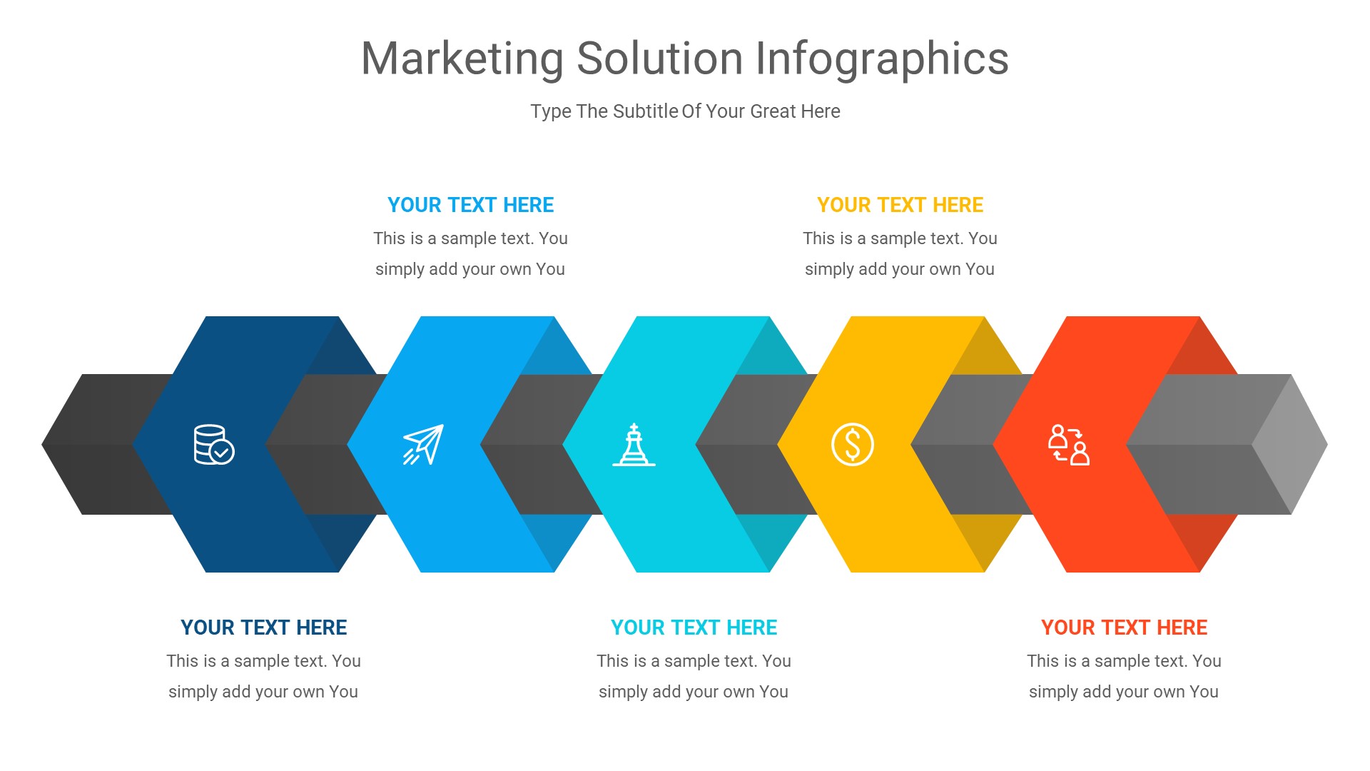 Marketing Solution Infographics Presentation Template, Presentation ...