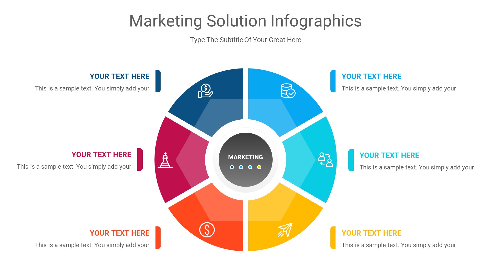 Marketing Solution Infographics Presentation Template, Presentation ...