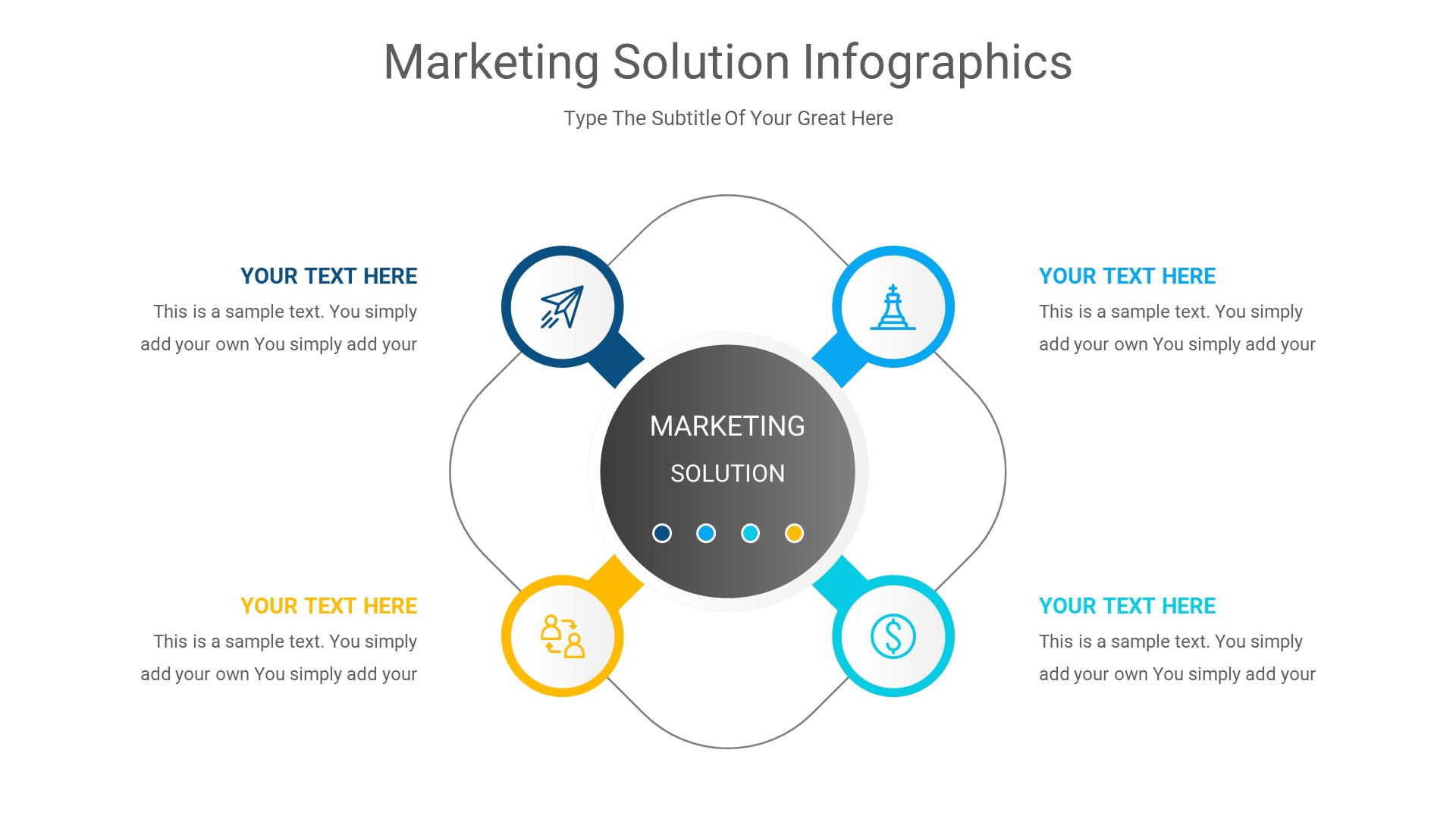 Marketing Solution Infographics Presentation Template, Presentation ...