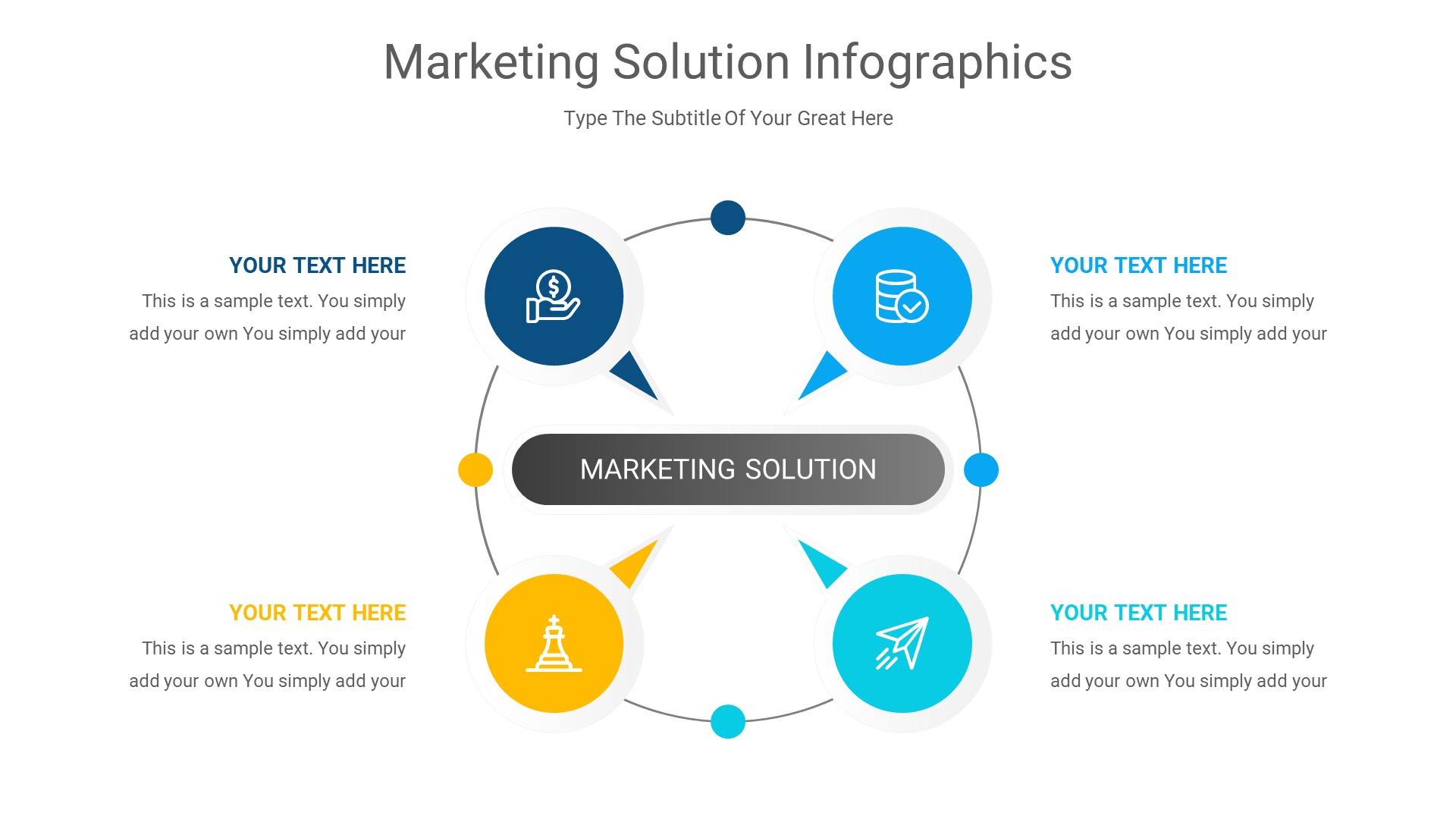 Marketing Solution Infographics Presentation Template, Presentation ...