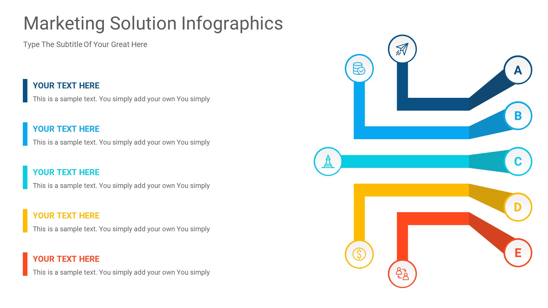 Marketing Solution Infographics Presentation Template, Presentation ...