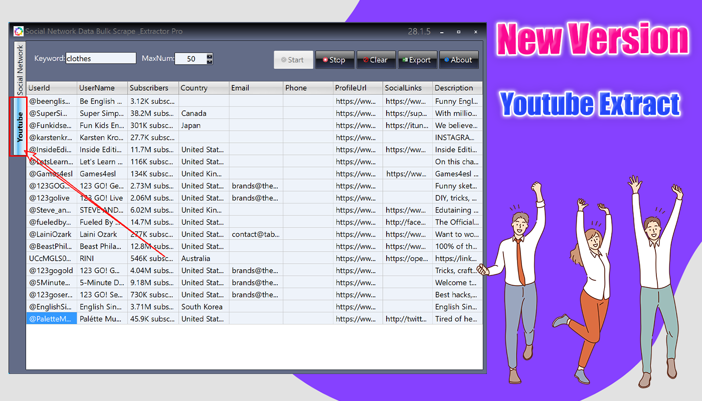 Social Network Data Bulk Scrape & Extractor 28.2.1 by IonicStudio | CodeCanyon