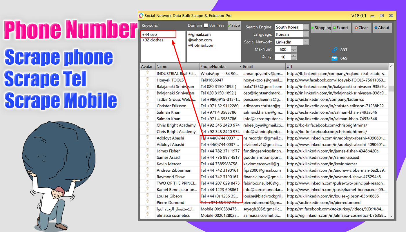 Social Network Data Bulk Scrape & Extractor Pro 28.1.10 by IonicStudio