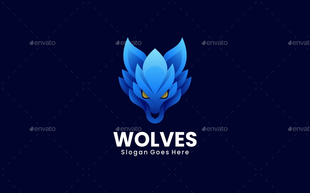 Wolves Colorful Logo Template, Logo Templates | GraphicRiver