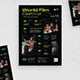 Film Festival Event Schedule Flyer Template, Print Templates | GraphicRiver