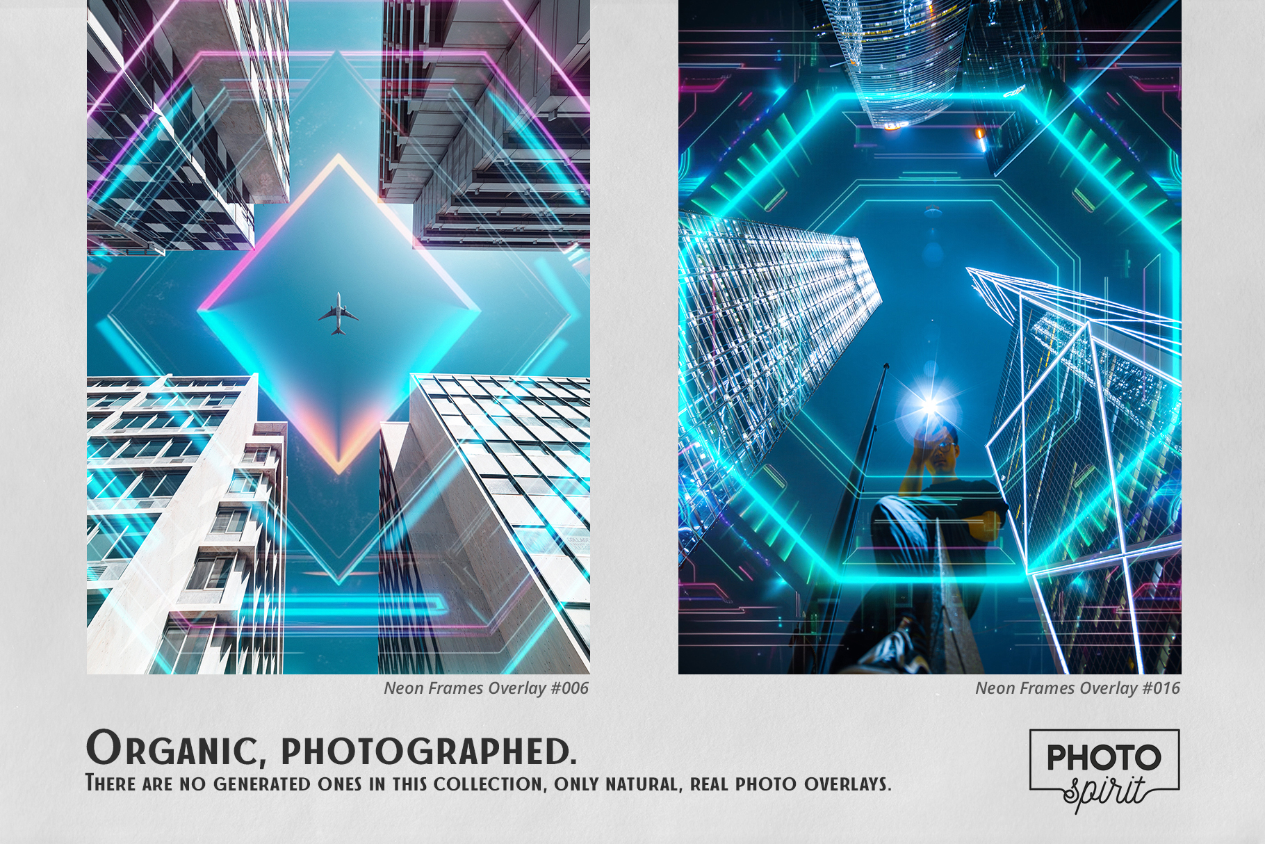 Neon Frames Effect Overlays, Add-ons | GraphicRiver