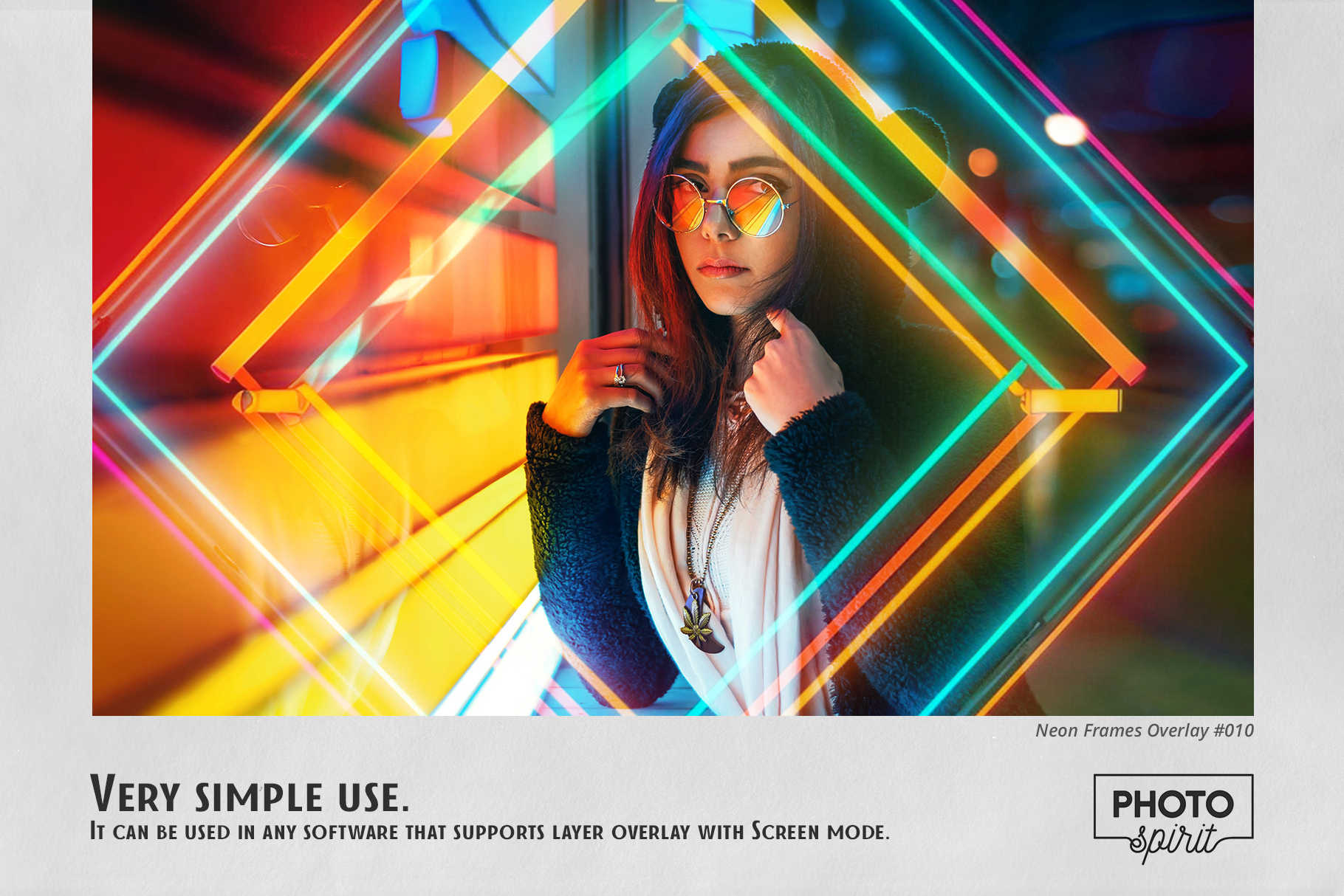 Neon Frames Effect Overlays, Add-ons | GraphicRiver