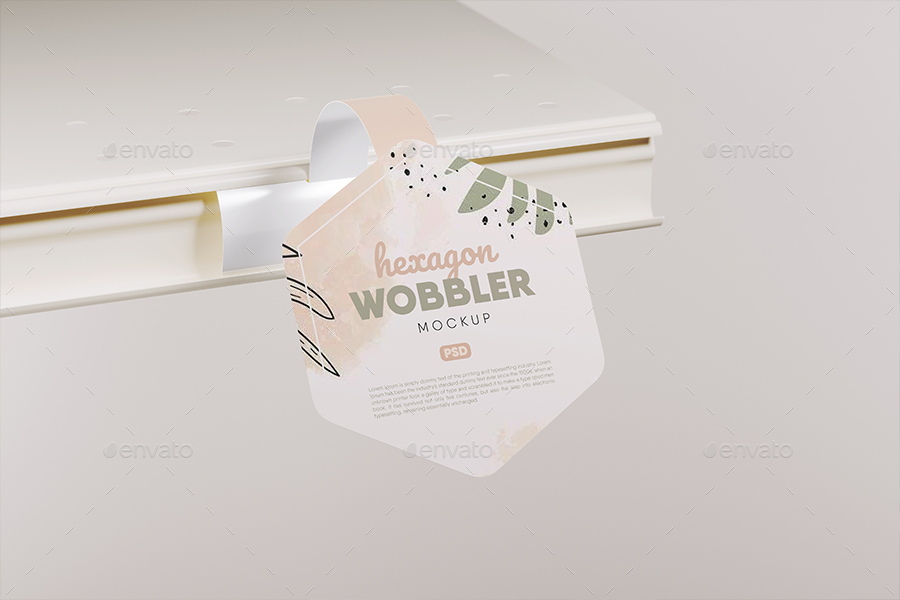 Advertising Shelf Wobbler Different Shapes Set Mockup, Graphics ...