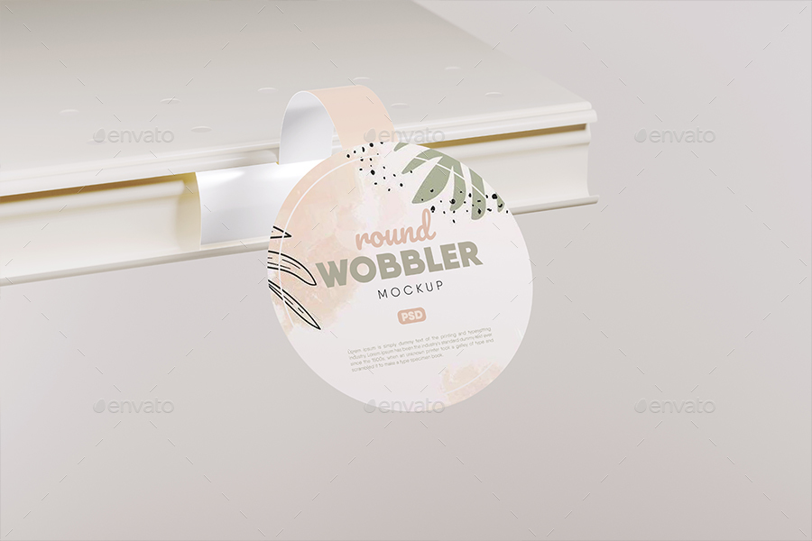 Advertising Shelf Wobbler Different Shapes Set Mockup, Graphics ...