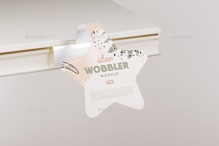 Advertising Shelf Wobbler Different Shapes Set Mockup, Graphics ...