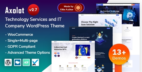 Axolot - IT Startup & Technology Services WordPress Theme by EnvyTheme