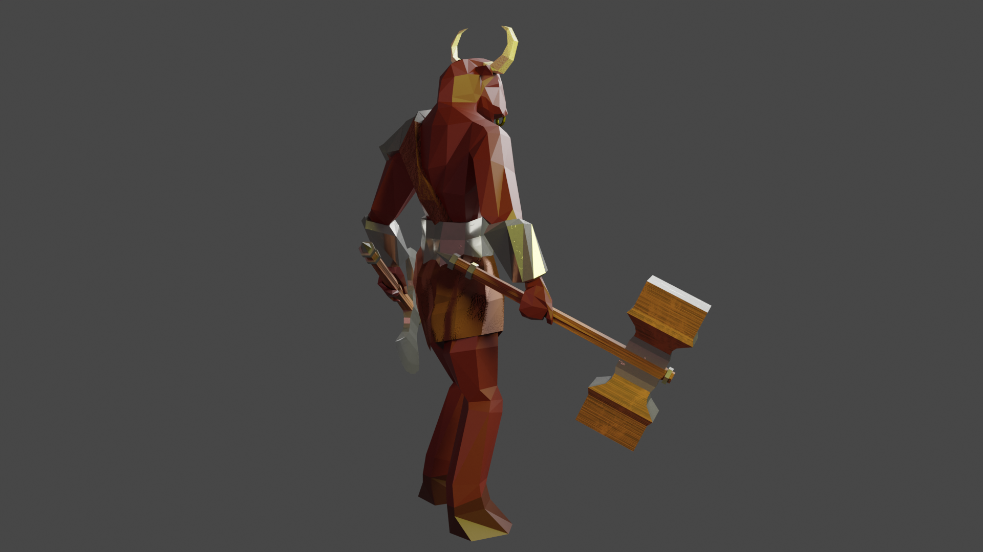 Minotaur Beast Greek mythology Gameready Rigged by Atlant3D | 3DOcean