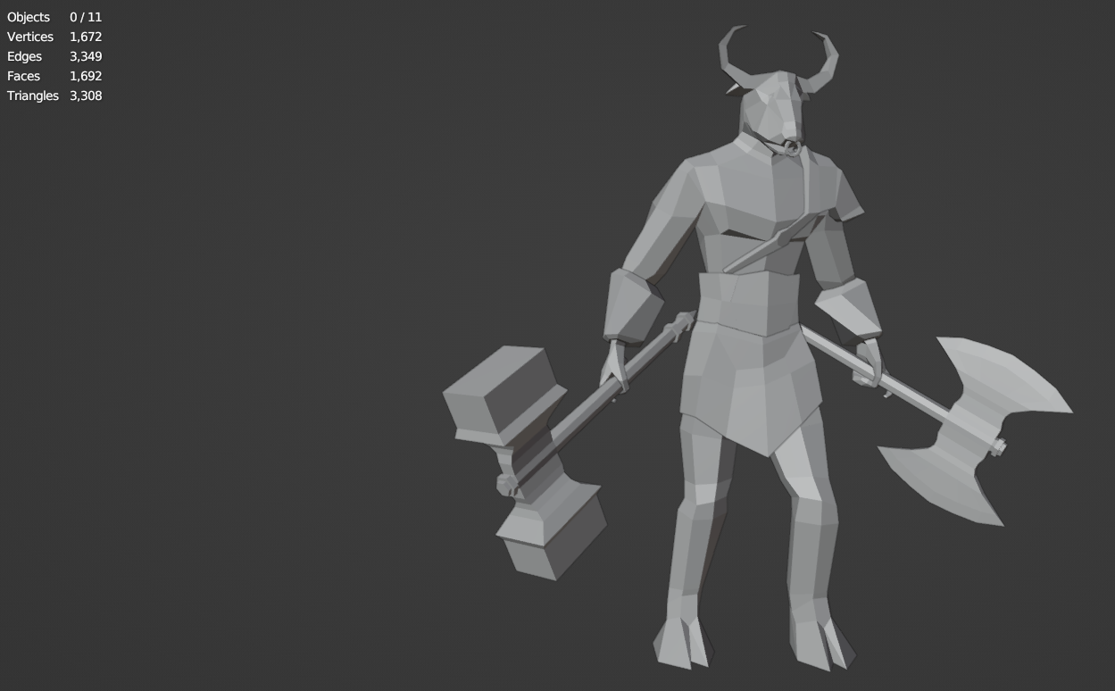 Minotaur Beast Greek mythology Gameready Rigged by Atlant3D | 3DOcean