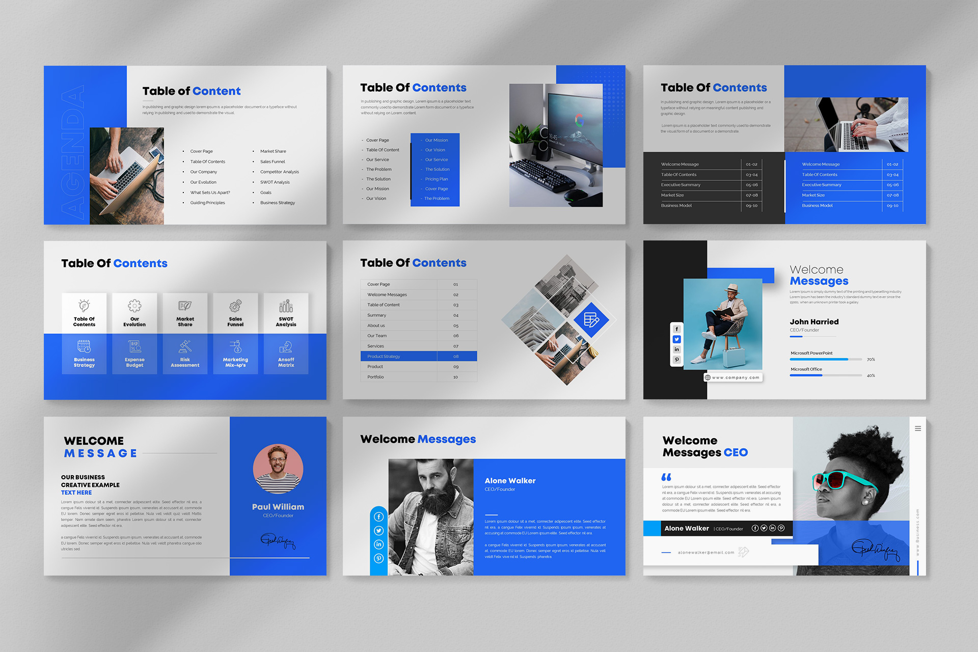 Infinity Business Google Slides Template, Presentation Templates ...