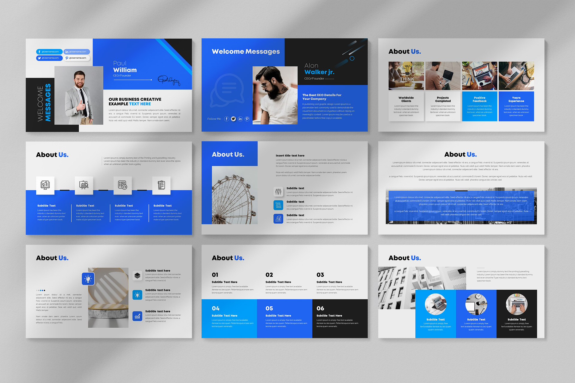 Infinity Business Google Slides Template, Presentation Templates ...