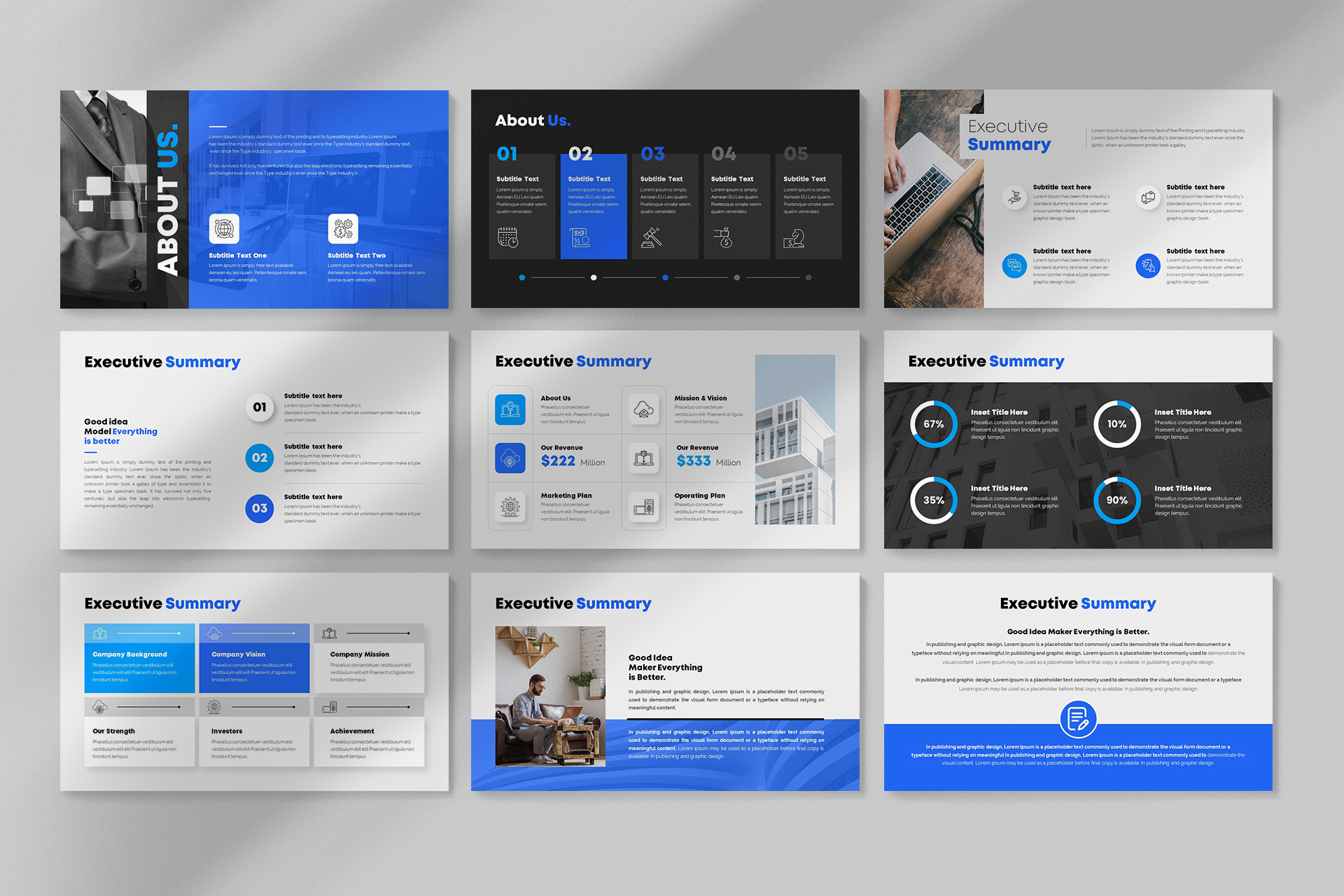 Infinity Business Google Slides Template, Presentation Templates ...
