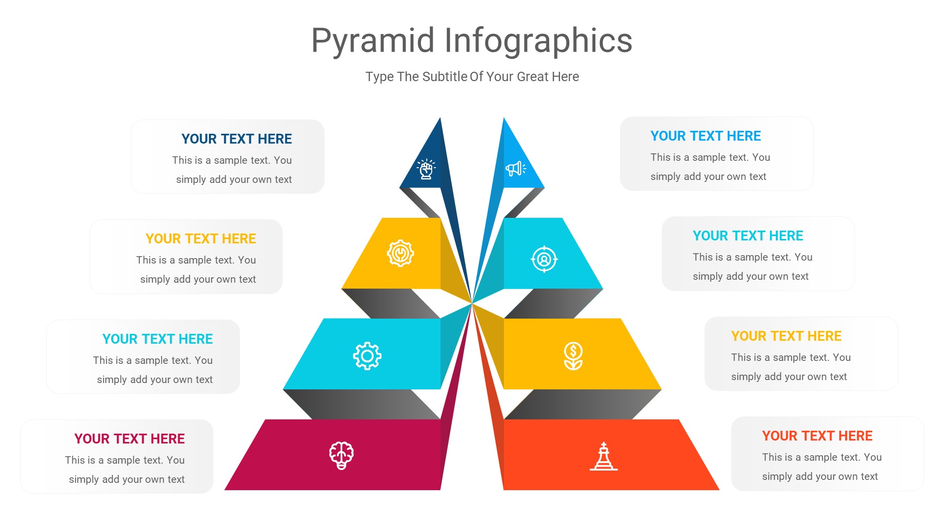 Pyramid Infographics Google Slides Template diagrams, Presentation ...