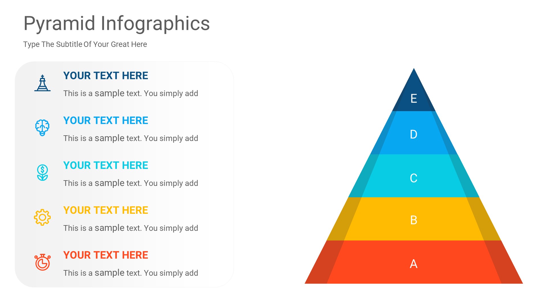 Pyramid Infographics Google Slides Template diagrams, Presentation ...