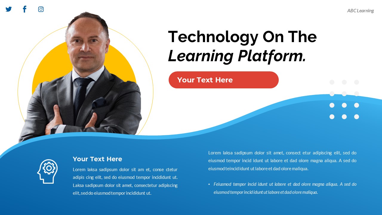 Abc Learning - Education Knowledge Presentation Powerpoints Template ...