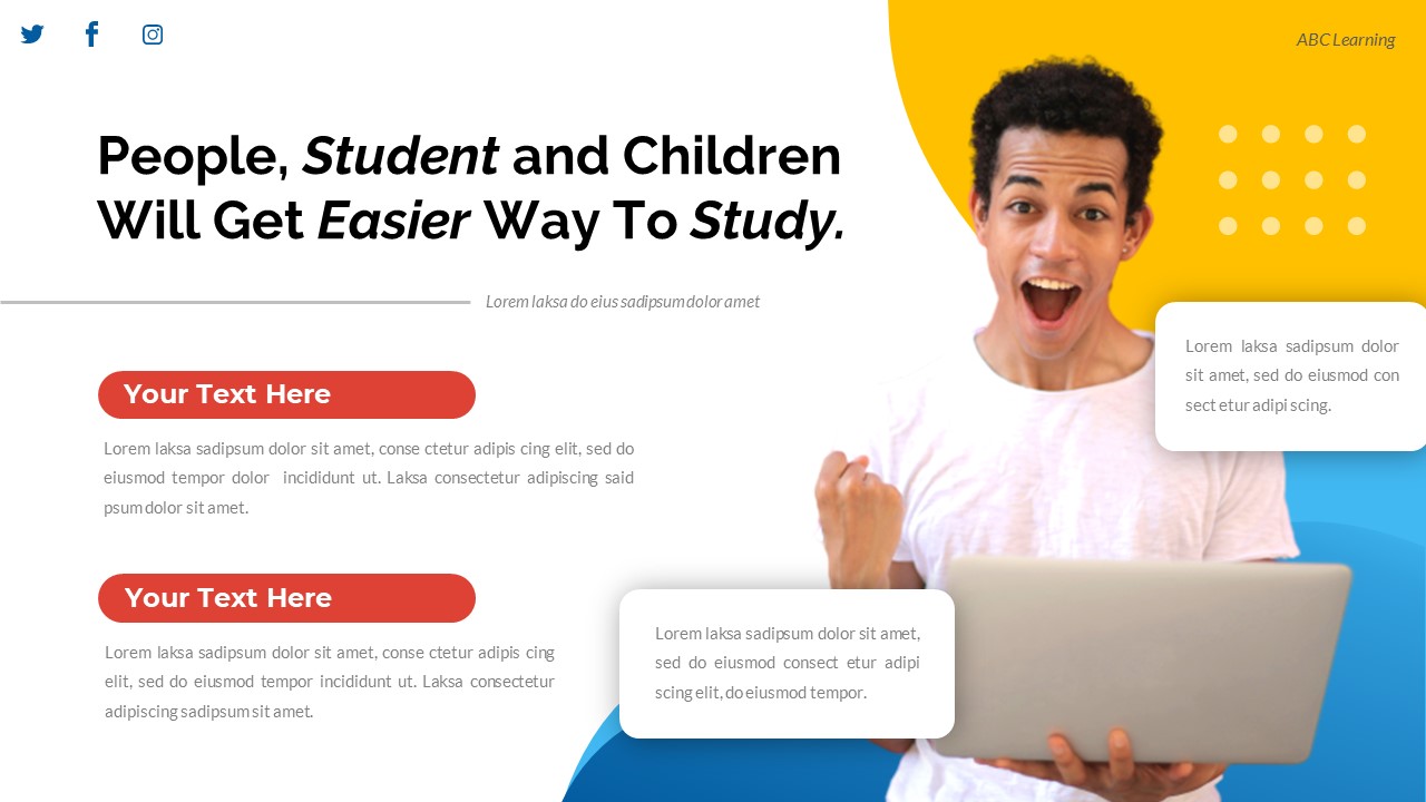 Abc Learning - Education Knowledge Presentation Keynote Template ...