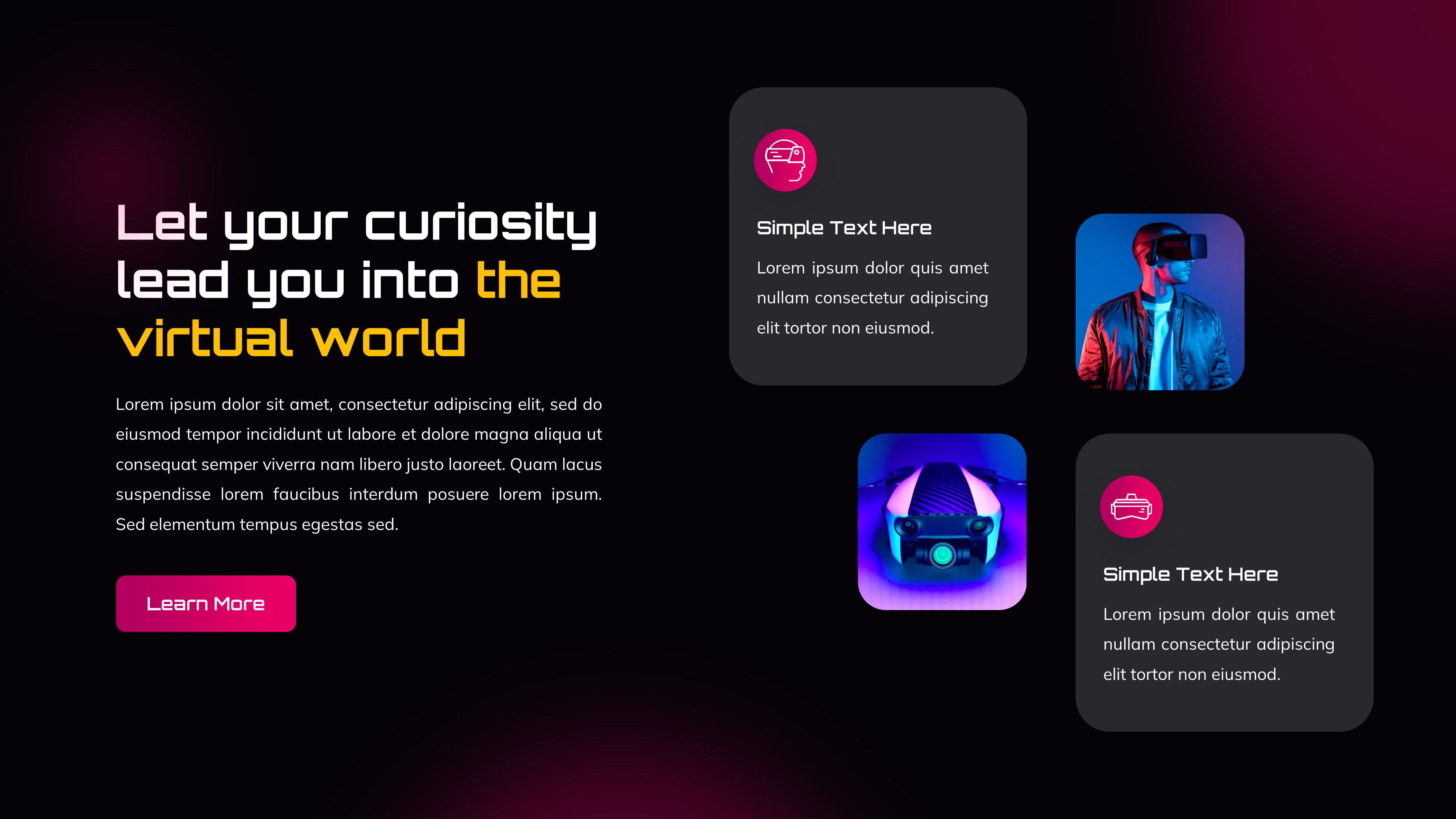 Metaspace - Virtual Reality And Mataverse Powerpoint Template ...