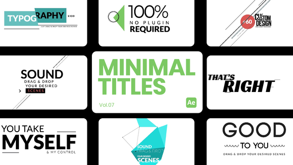 Minimal Titles 07 for After Effects, After Effects Project Files ...