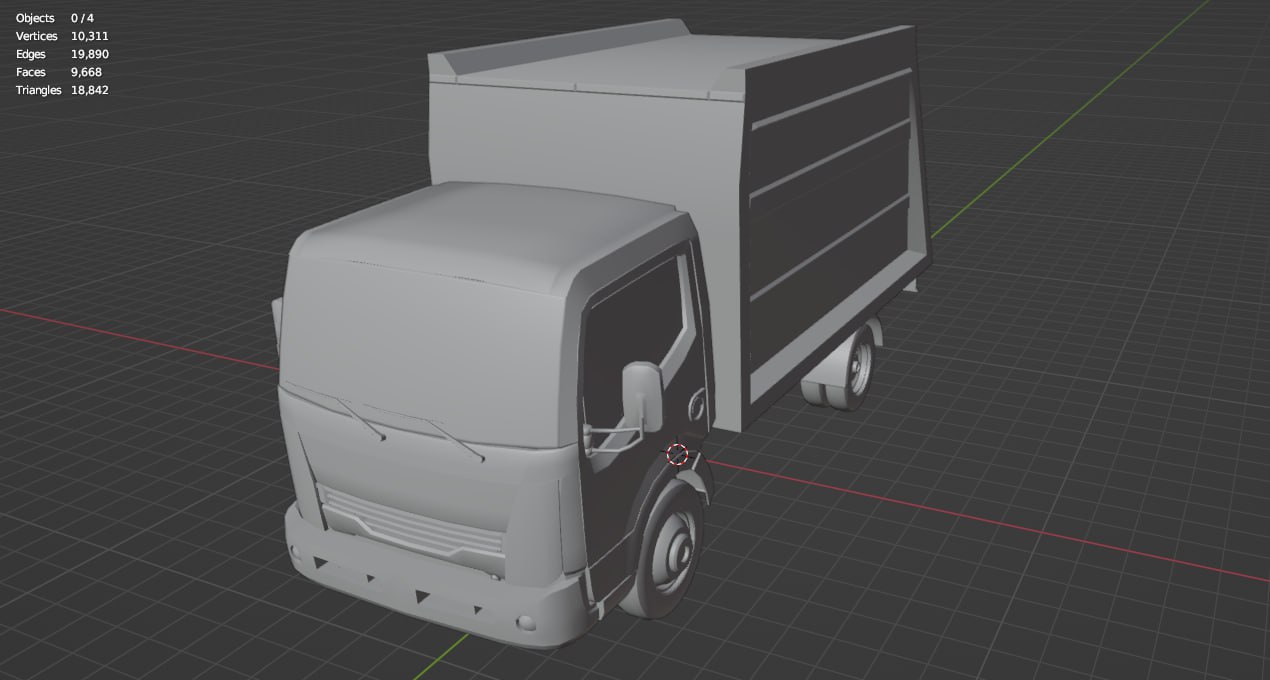 Recycle Truck Waste Car Low Poly Low-poly 3D model by Atlant3D | 3DOcean