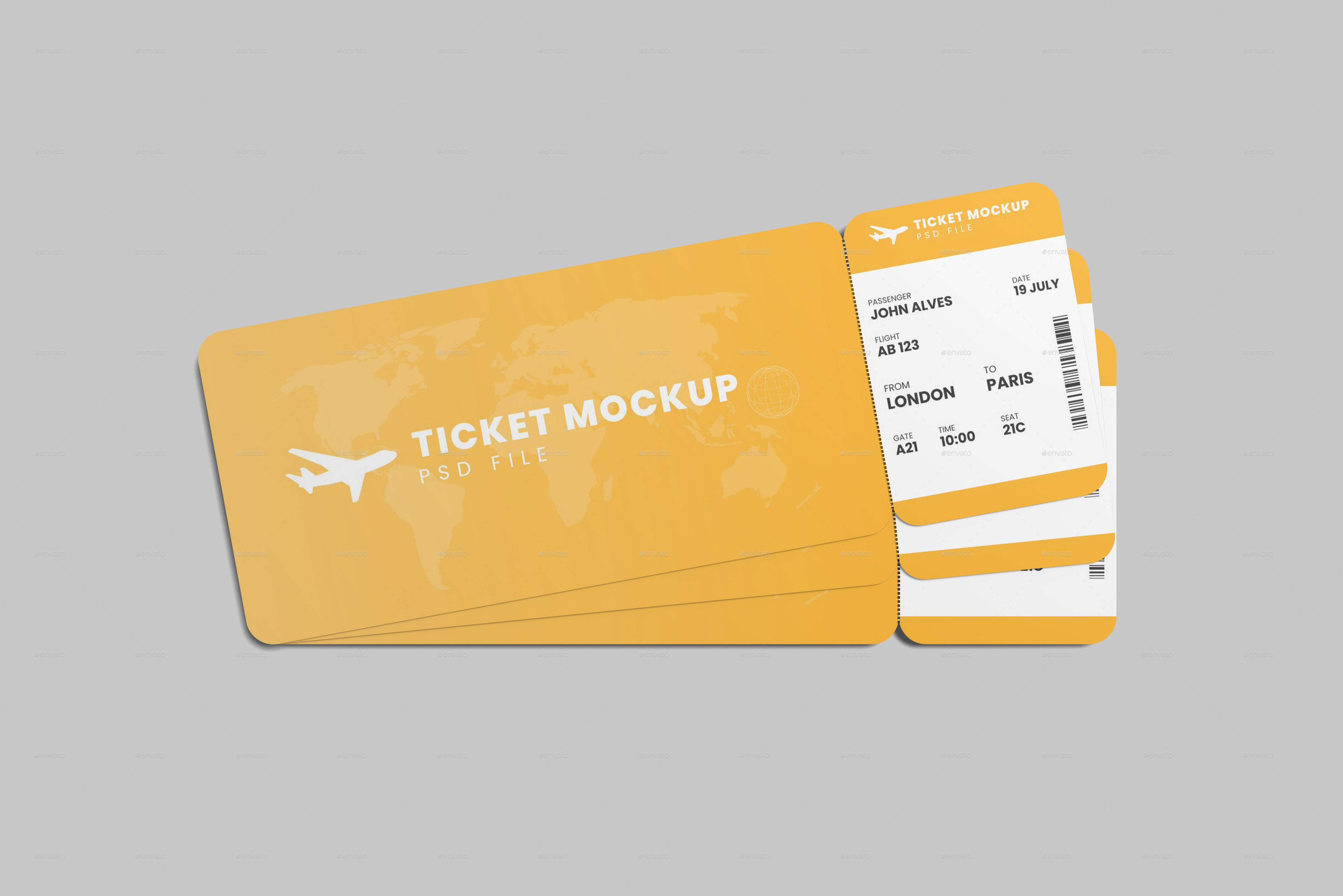 Ticket Mockup, Graphics | GraphicRiver