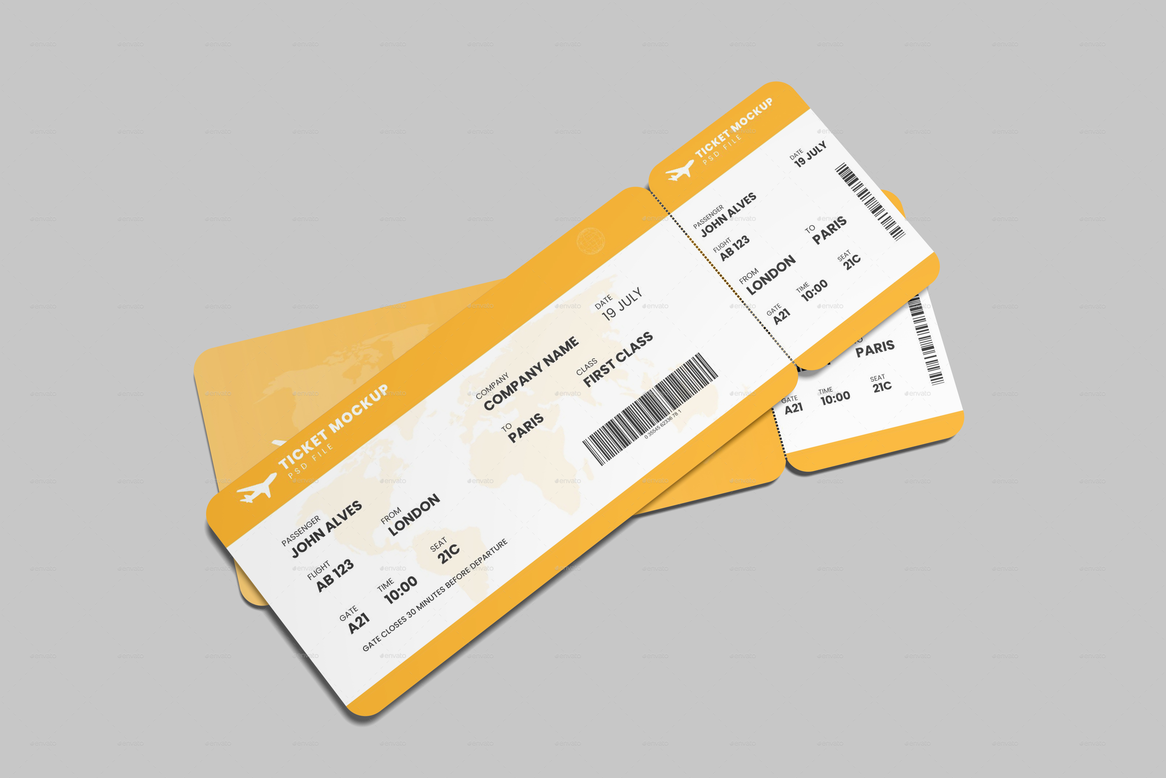 Ticket Mockup, Graphics | GraphicRiver