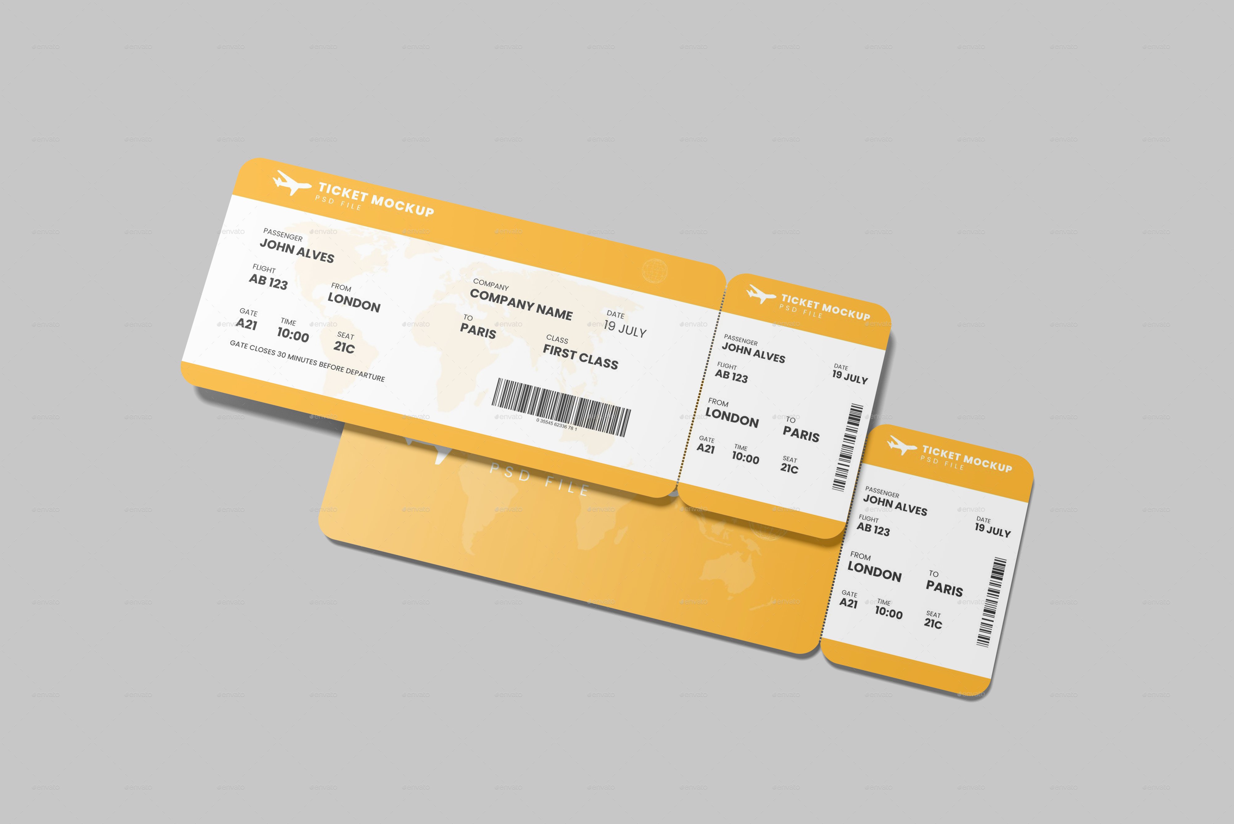 Ticket Mockup, Graphics | GraphicRiver