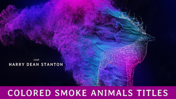 Colored Smoke Animals Titles, After Effects Project Files | VideoHive