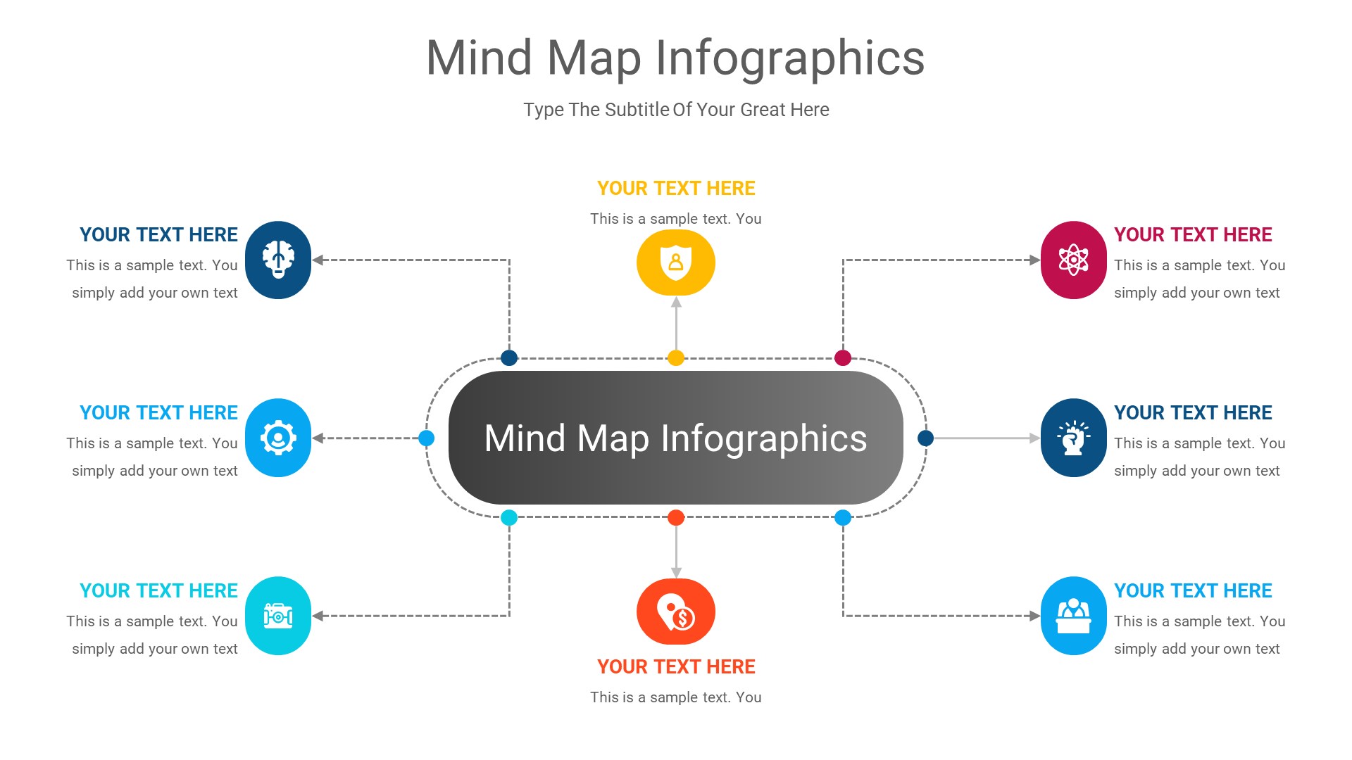 Mind Map Diagrams Google Slides Template diagrams, Presentation Templates