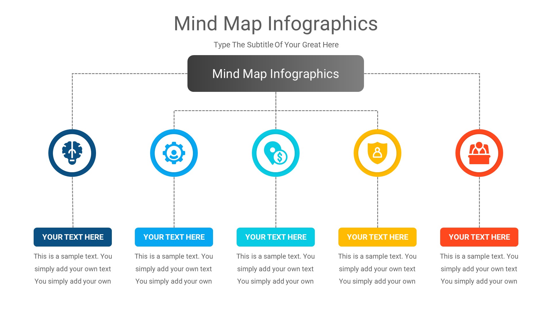 Mind Map Diagrams Google Slides Template diagrams, Presentation Templates