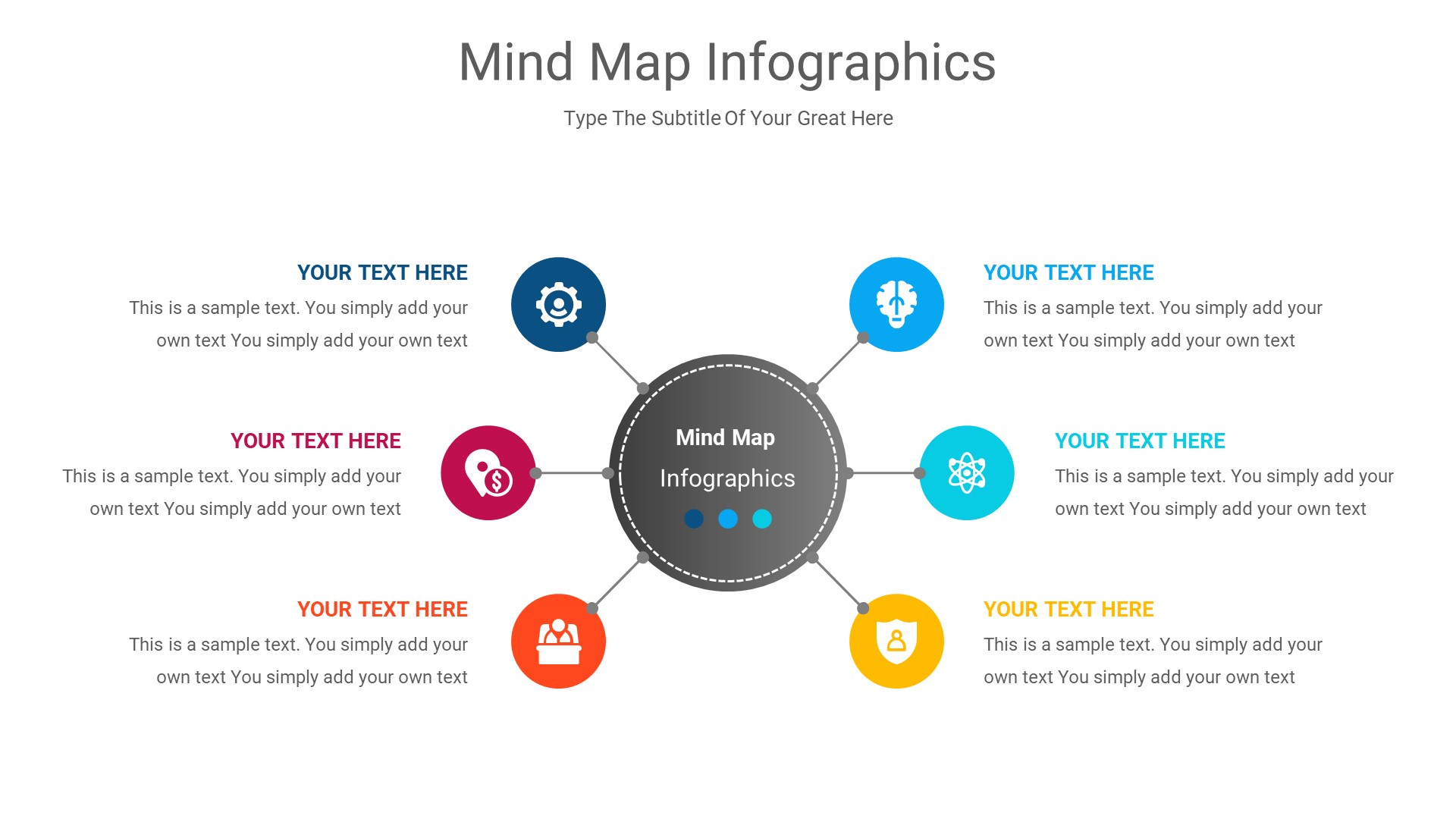Mind Map Diagrams Google Slides Template diagrams, Presentation Templates