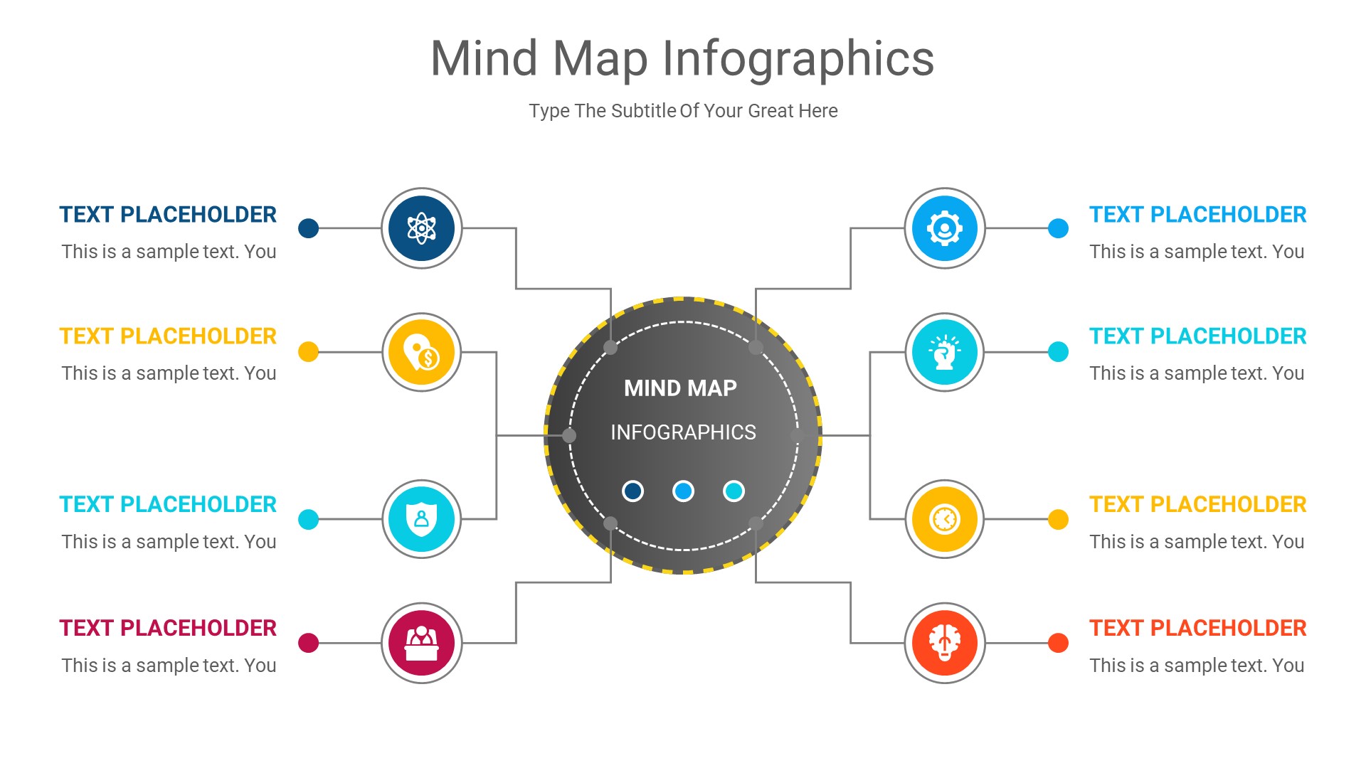 Mind Map Diagrams Google Slides Template diagrams, Presentation Templates