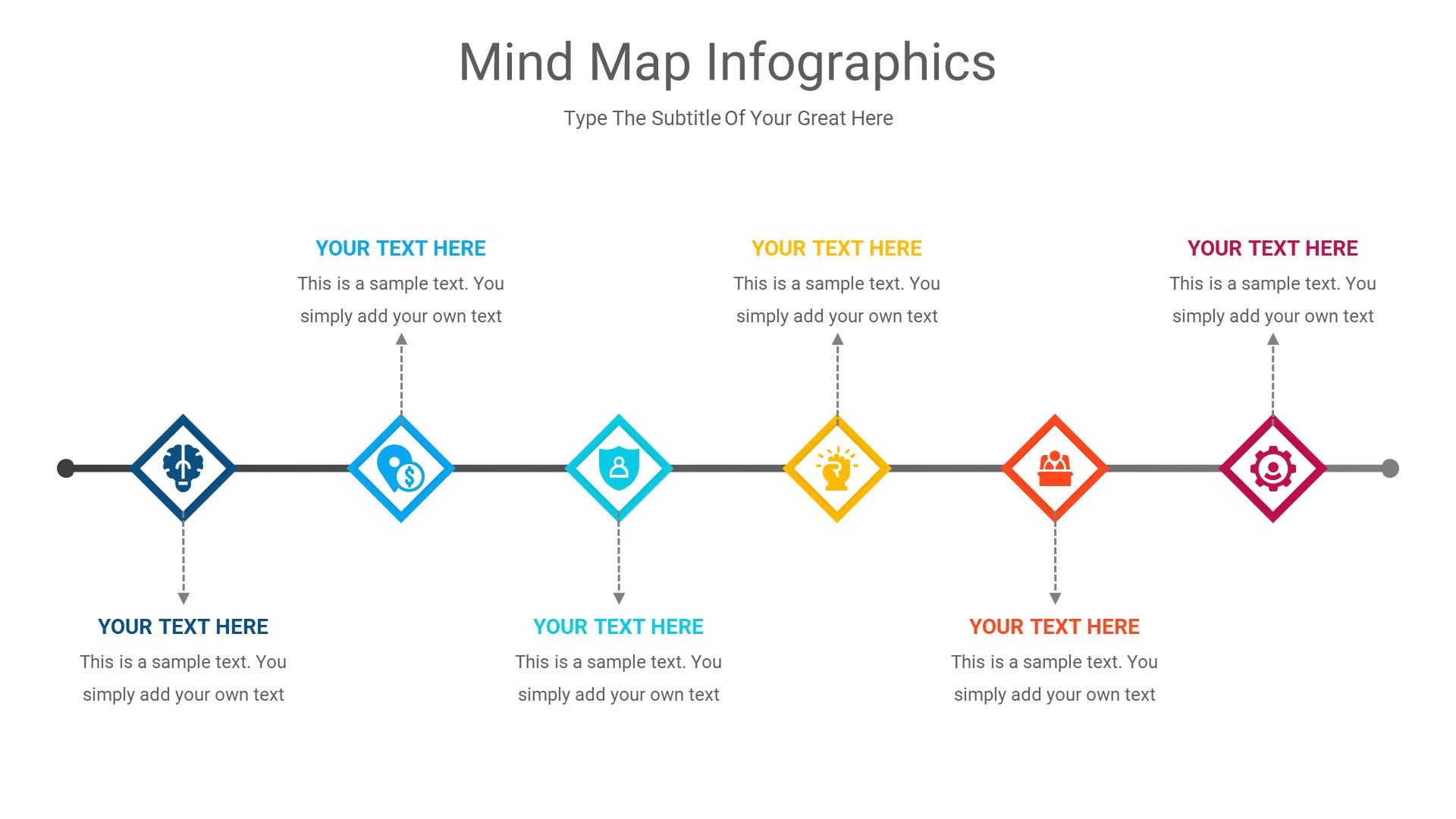 Mind Map Diagrams Google Slides Template diagrams, Presentation Templates
