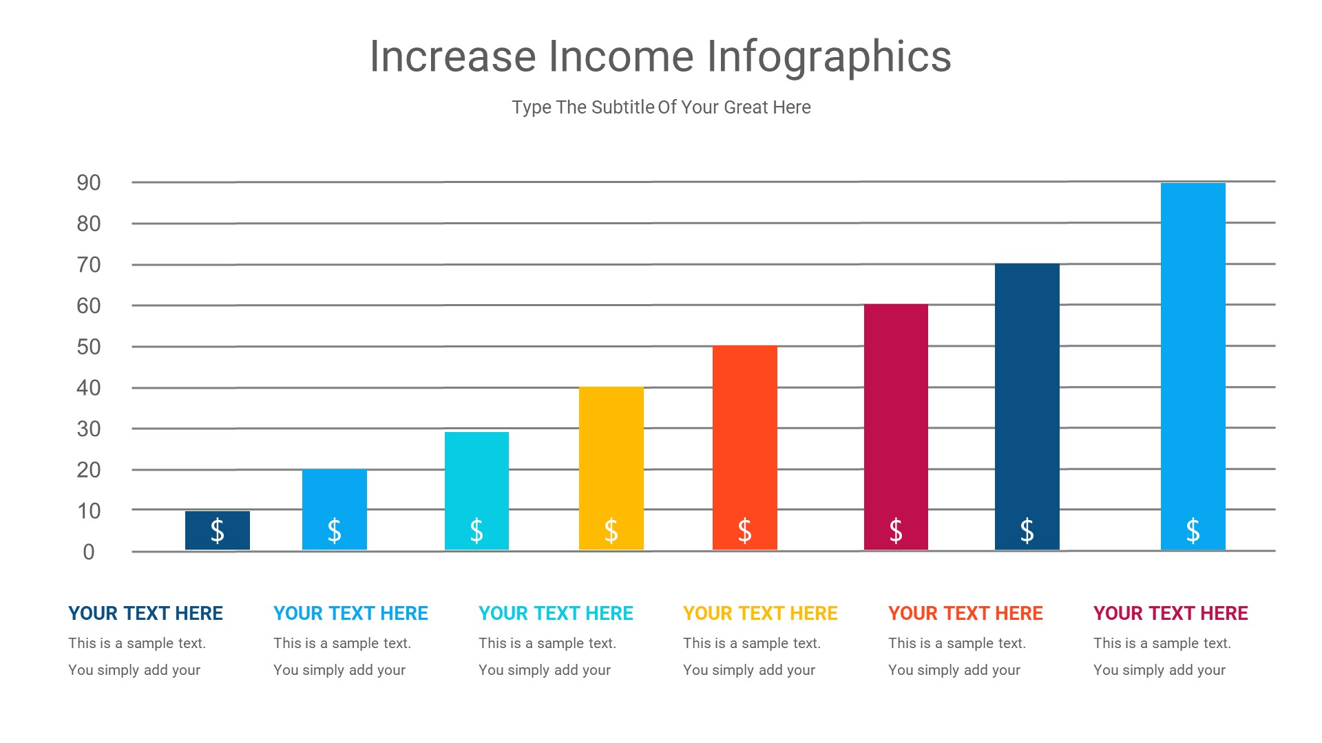 Increase Income .Infographics Google Slides Template Slides ...