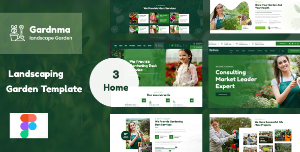Gardnma - Gardening and Landscaping Figma Template by WebBmasda | ThemeForest