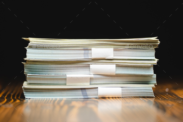 Big pile of money dollars, Pile with American one hundred dollar bills ...