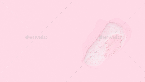 Skincare cleanser foam texture. Cleansing mousse bubbles for face ...