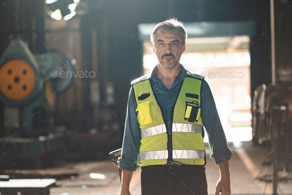 men at work concept, confident engineer person man occupation or ...