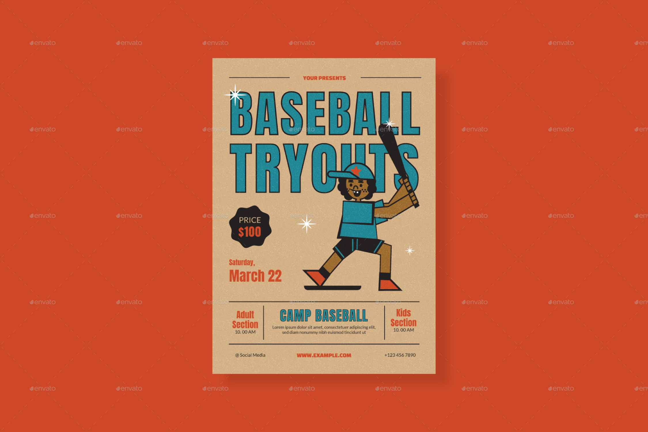 Baseball Tryout Set, Print Templates | GraphicRiver