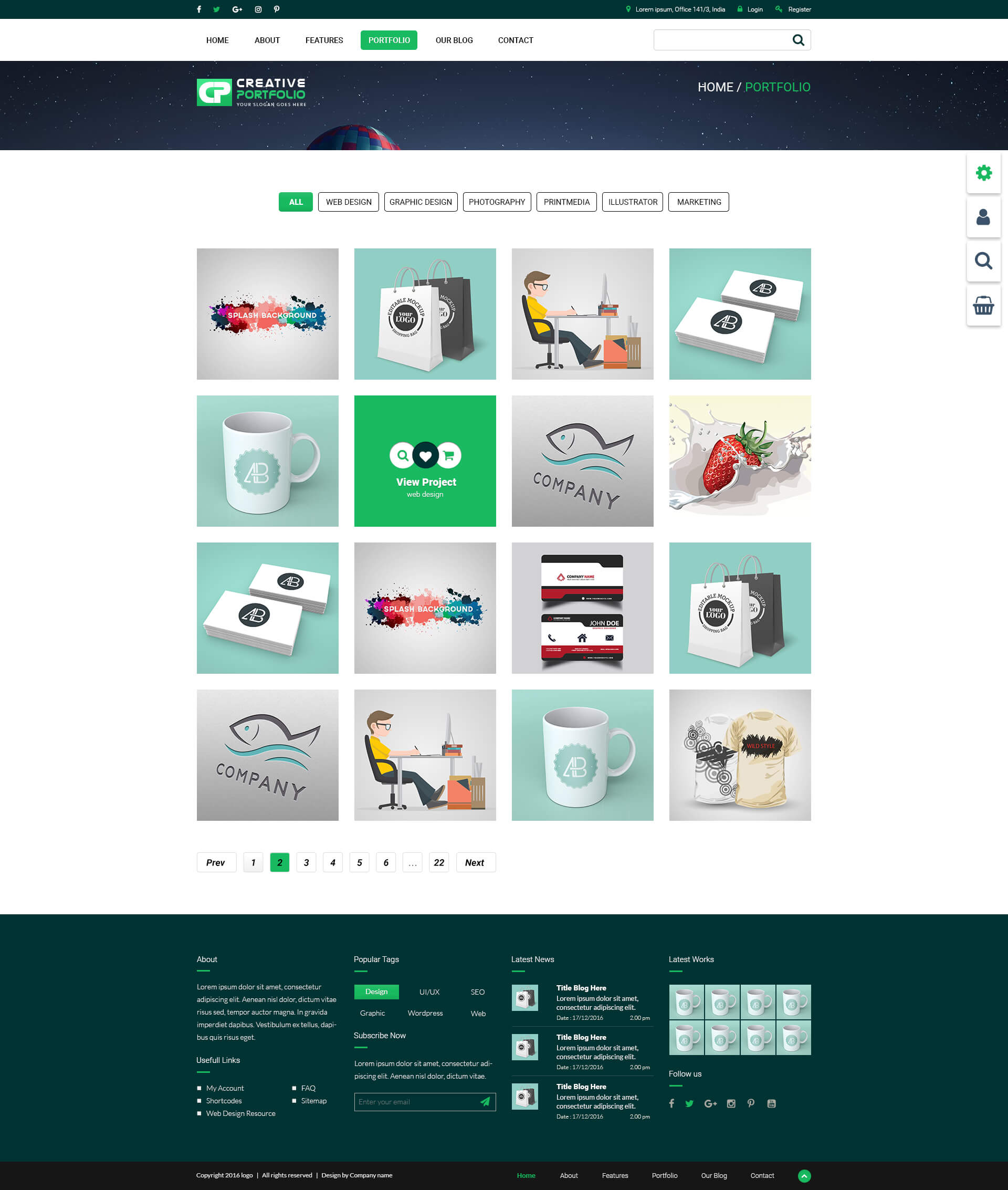 Creative Portfolio HTML Template by TmdStudio | ThemeForest