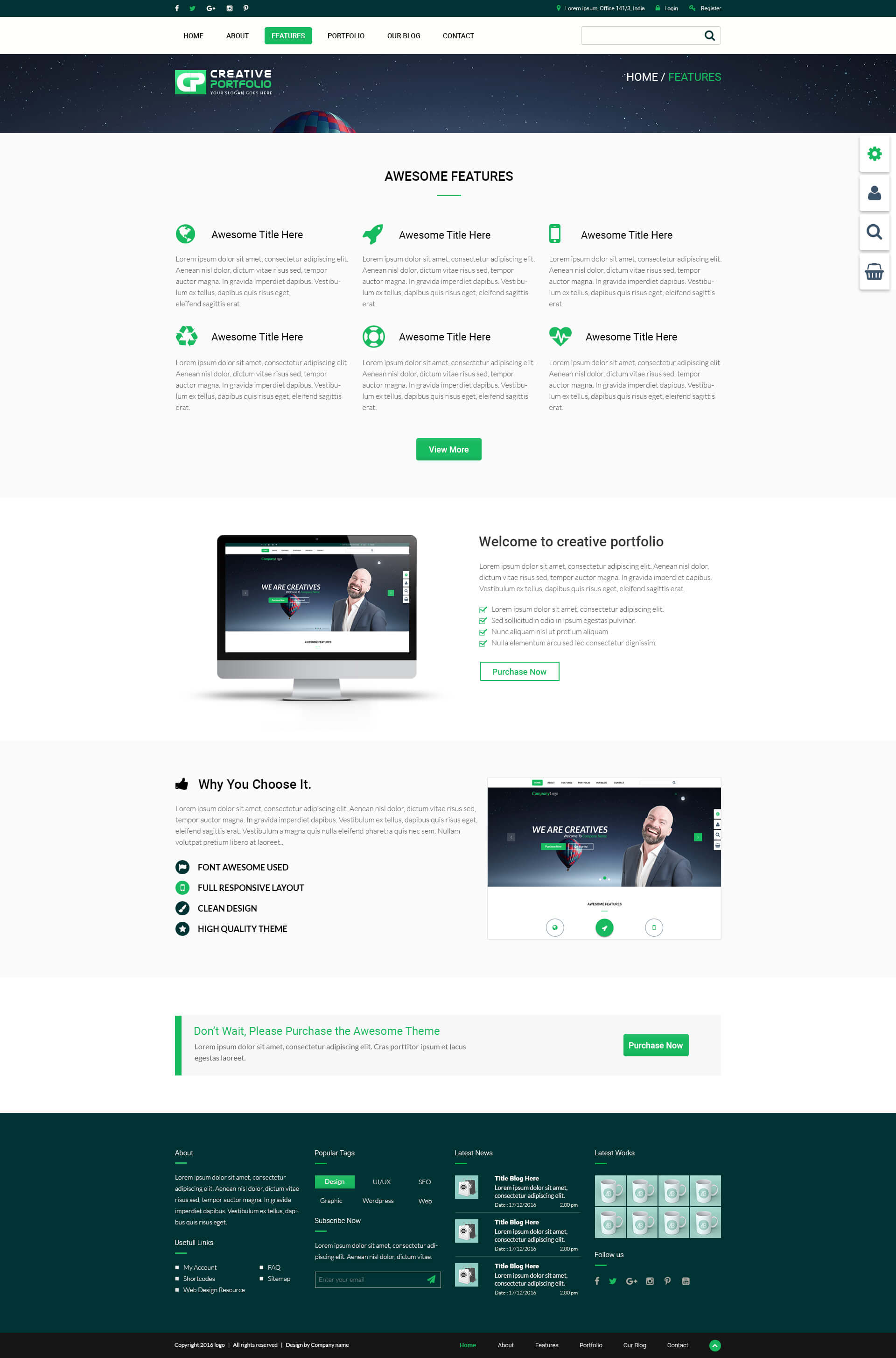 Creative Portfolio HTML Template by TmdStudio | ThemeForest