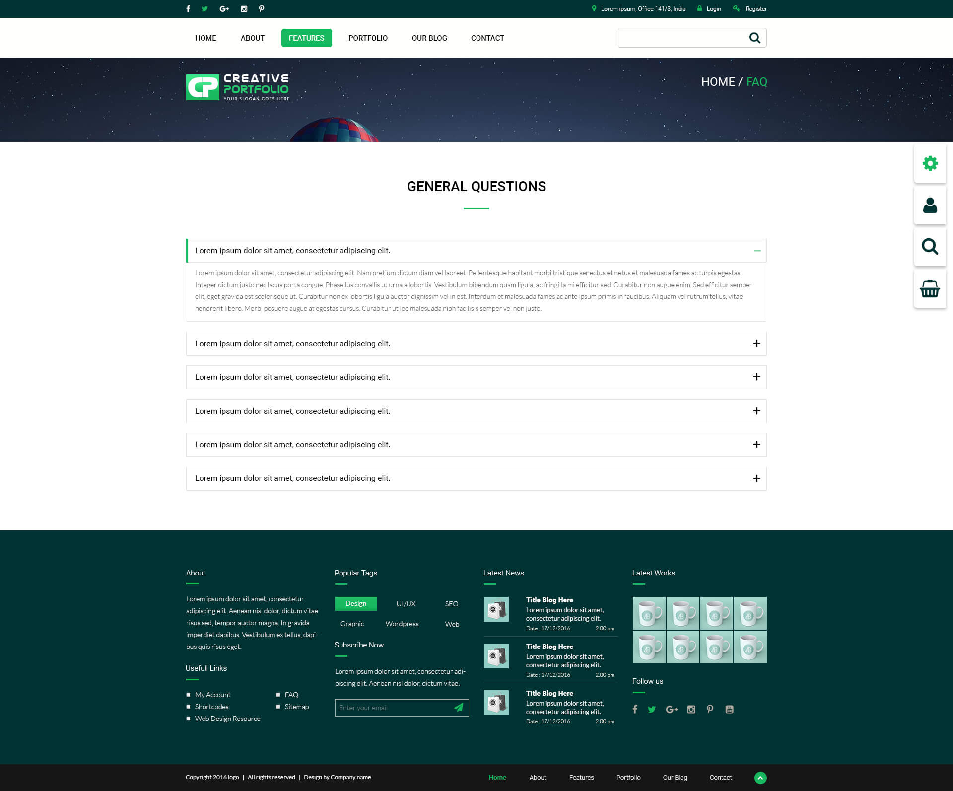 Creative Portfolio HTML Template by TmdStudio | ThemeForest